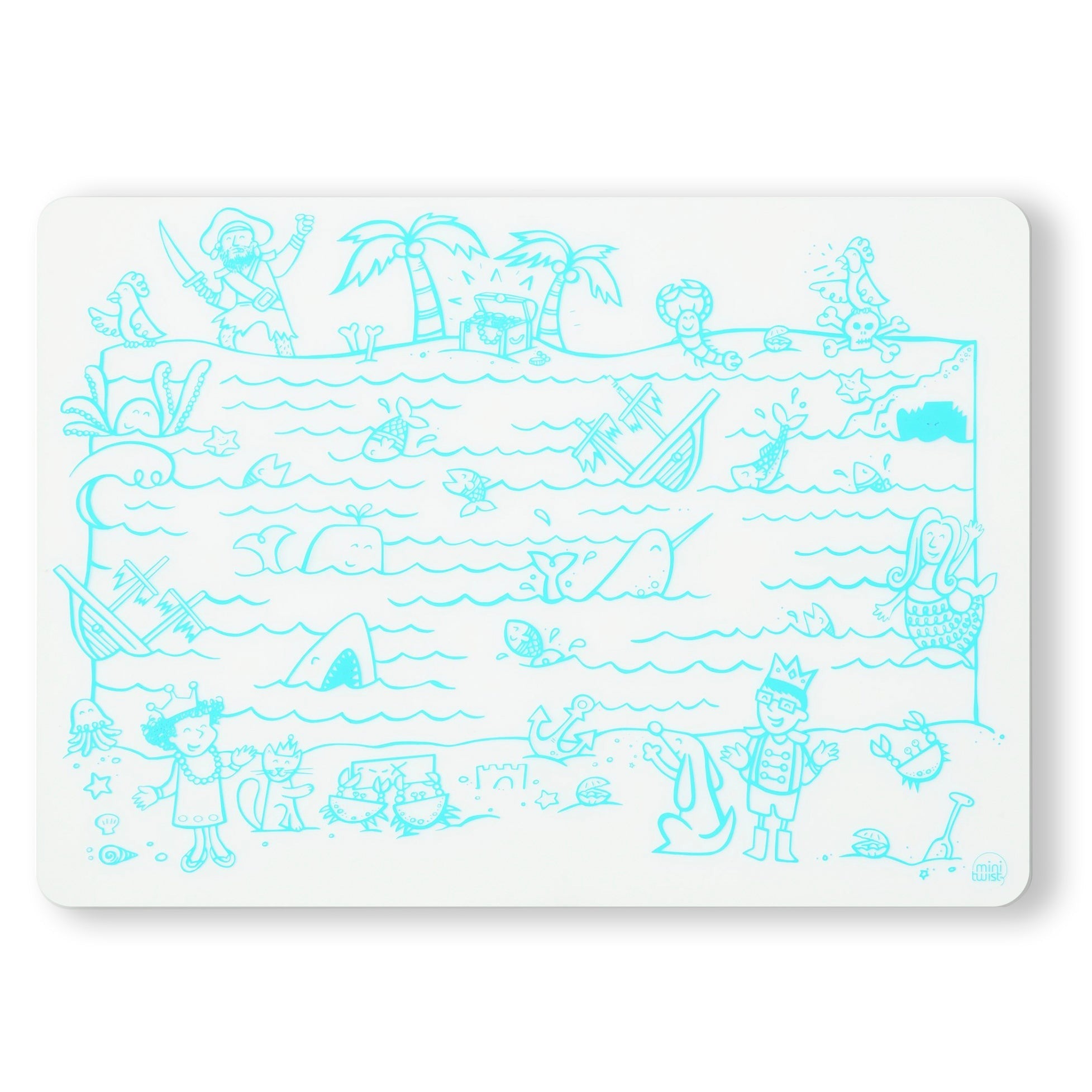 Modern Twist - Kids Colouring Placemat - Treasure Map – BaoBae.com